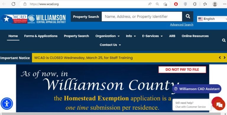 Williamson County CAD Property Search & GIS Map 2026